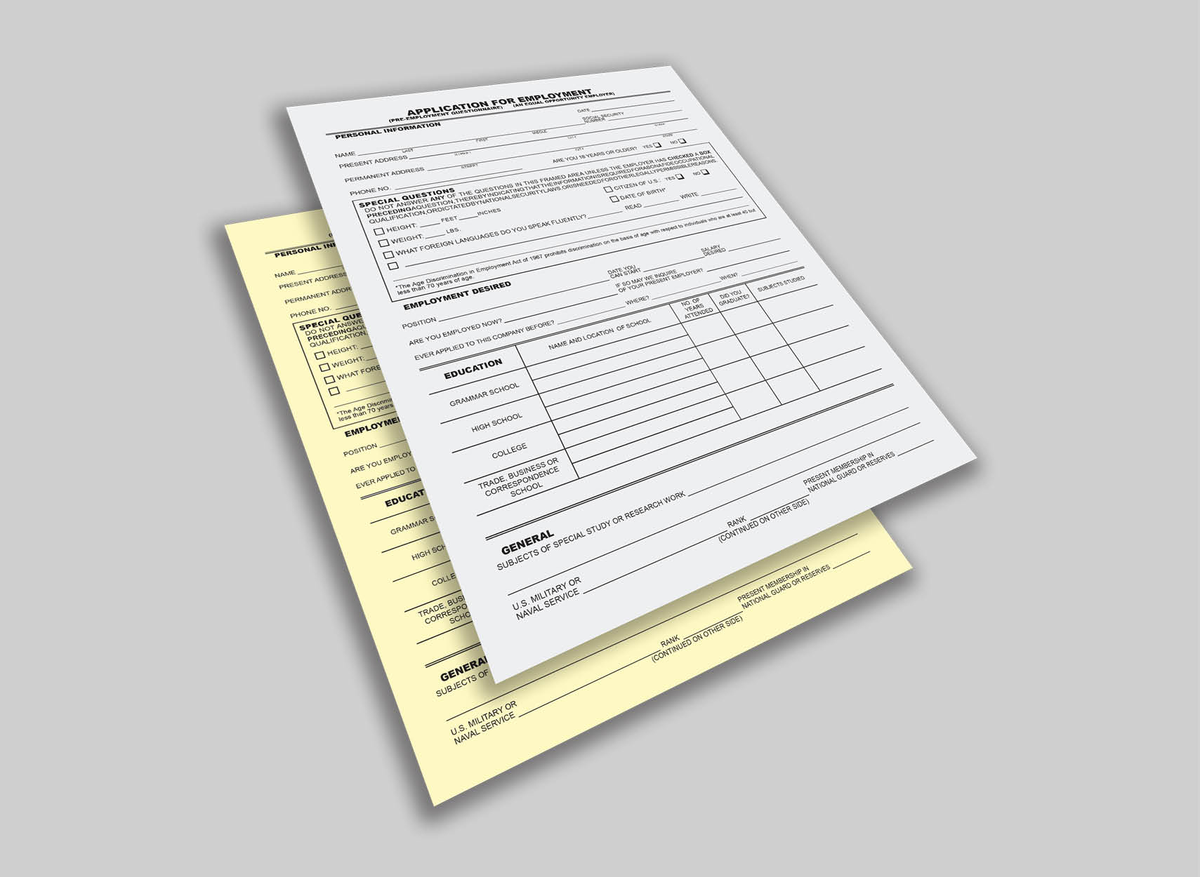 2-Part Carbonless NCR Forms | www.cardwellprinting.com
